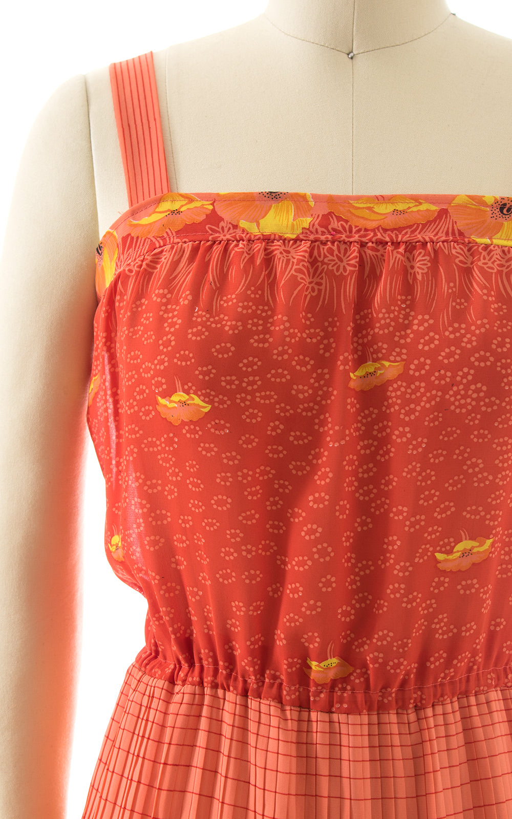 $65 DRESS SALE /// 1980s Floral Pleated Sundress | x-small/small ...