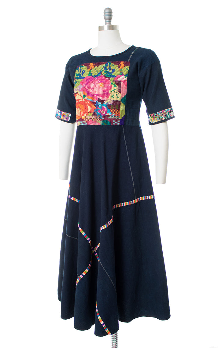 1970s Hand-Woven & Embroidered Guatemalan Huipil Dress | small ...