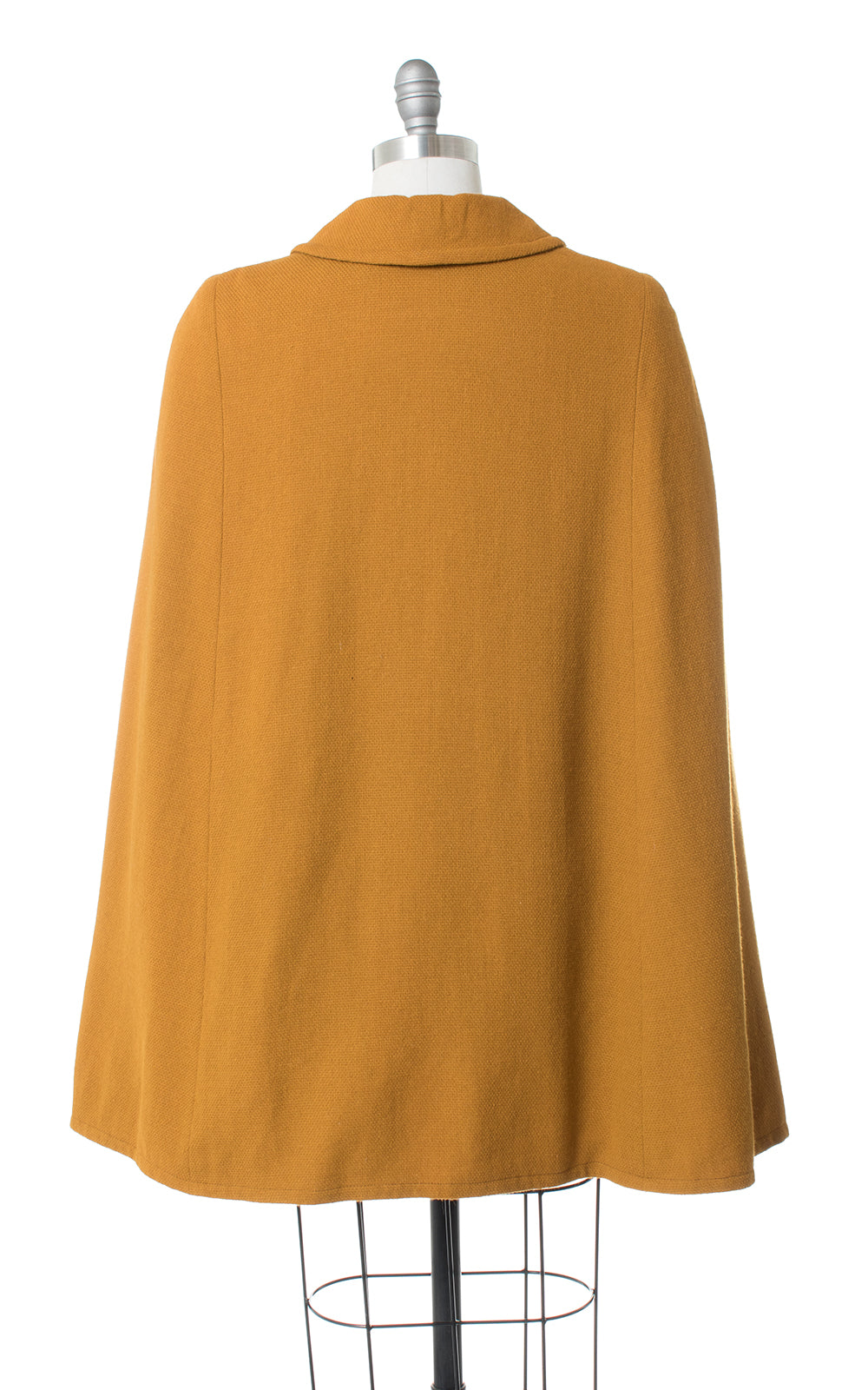 1960s Mustard Yellow Wool Cape | xs/small/medium – Birthday Life Vintage