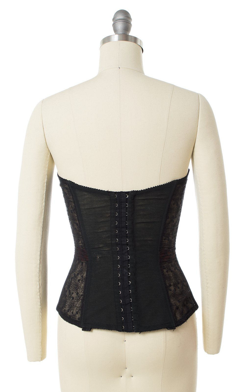 1950s Merry Widow Sheer Black Bustier Bra | 30B-32C – Birthday Life Vintage