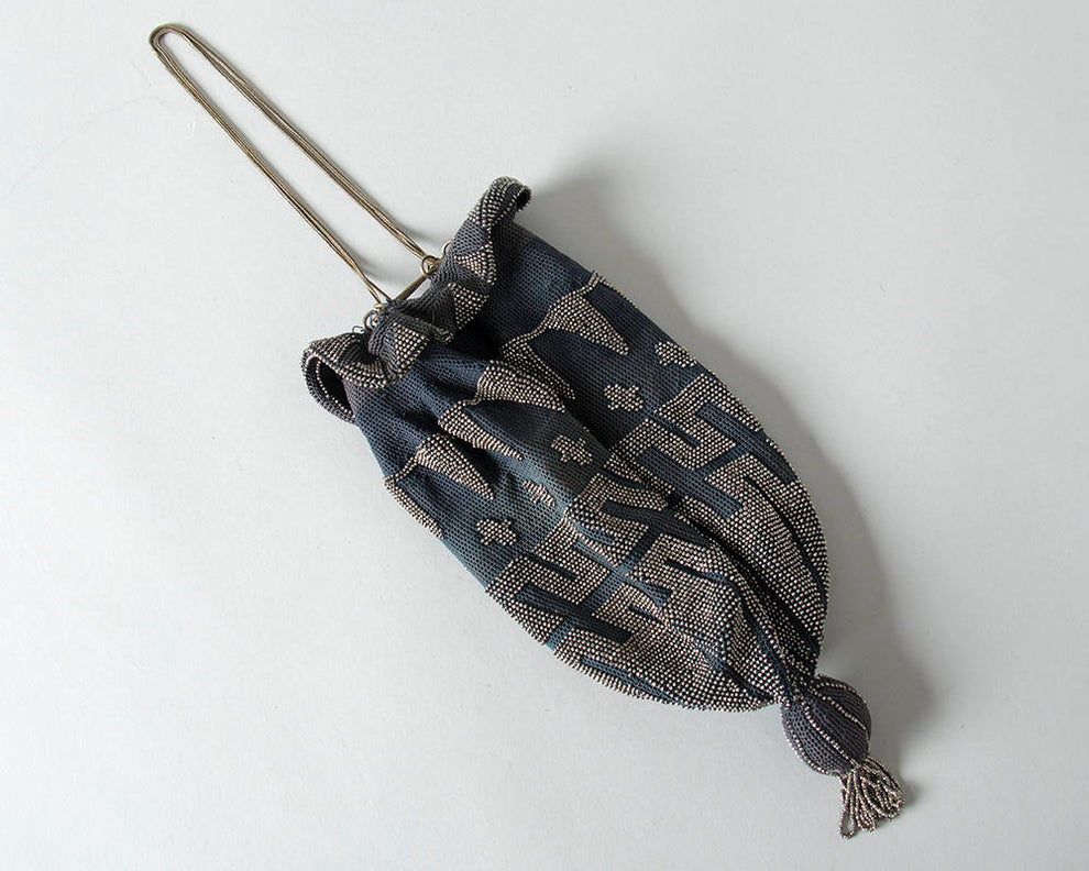 Antique French Cut Steel Micro Beaded Reticule – Birthday Life Vintage